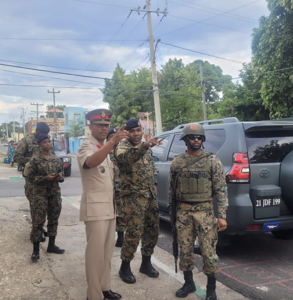 Brigade Commander, the Jamaica Regiment Col Mahatma Williams, visited the Denham Town and Parade ...
