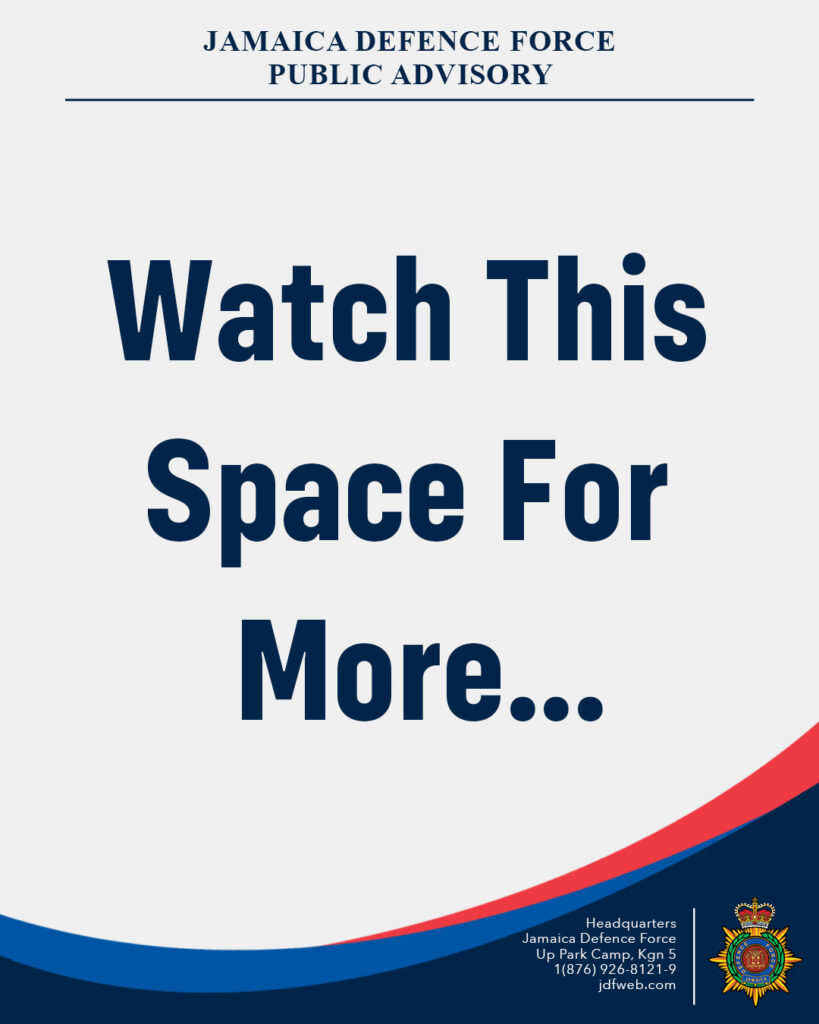 Public Advisory | JDF.org The Official Website of The Jamaica Defence Force